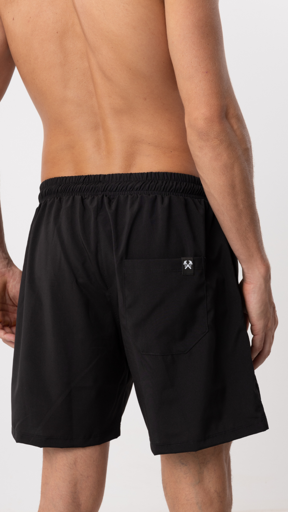 Bermuda Tactel Com Elastano Preta Clássica Masculina - Hammer Roupas ...